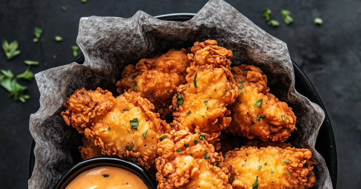 Doigts de poulet croustillants aux Corn Flakes, sauce façon big mac ...