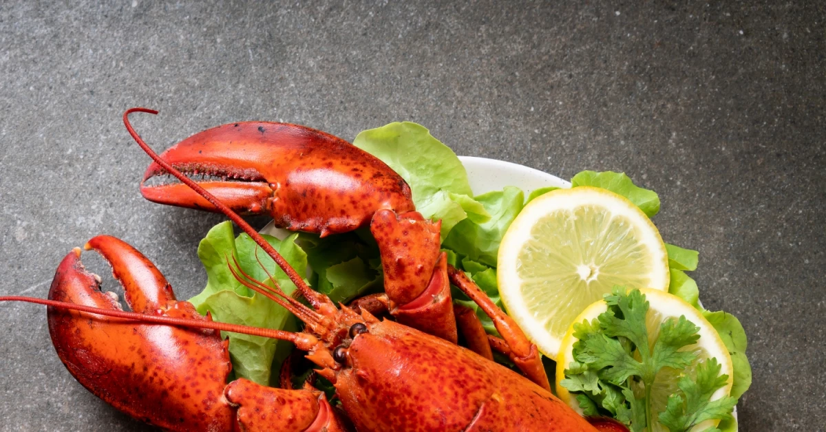 Salade-repas césar au homard d'ici, lardons et croutons | Antoine.ca