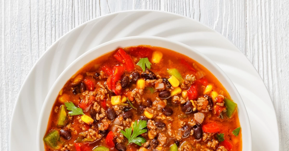 Soupe style chili au poulet et haricots rouges | Antoine.ca