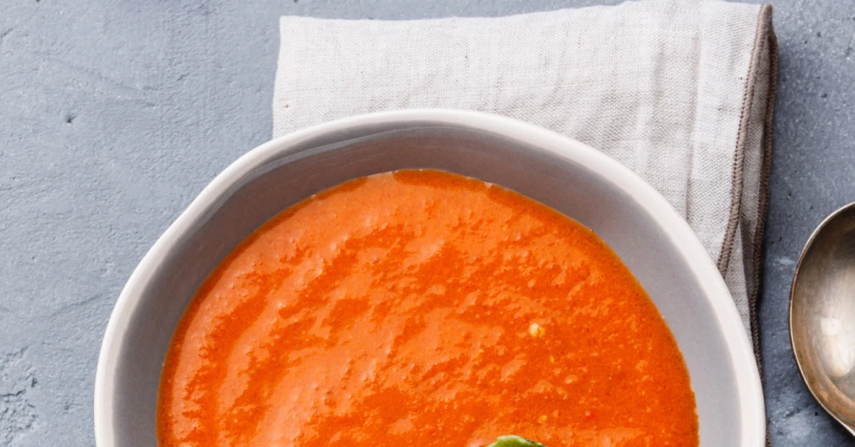 Potage de poivrons rôtis | Antoine.ca