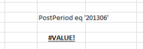 GI function returns #VALUE! when using GIFILTER with Financial Period ...