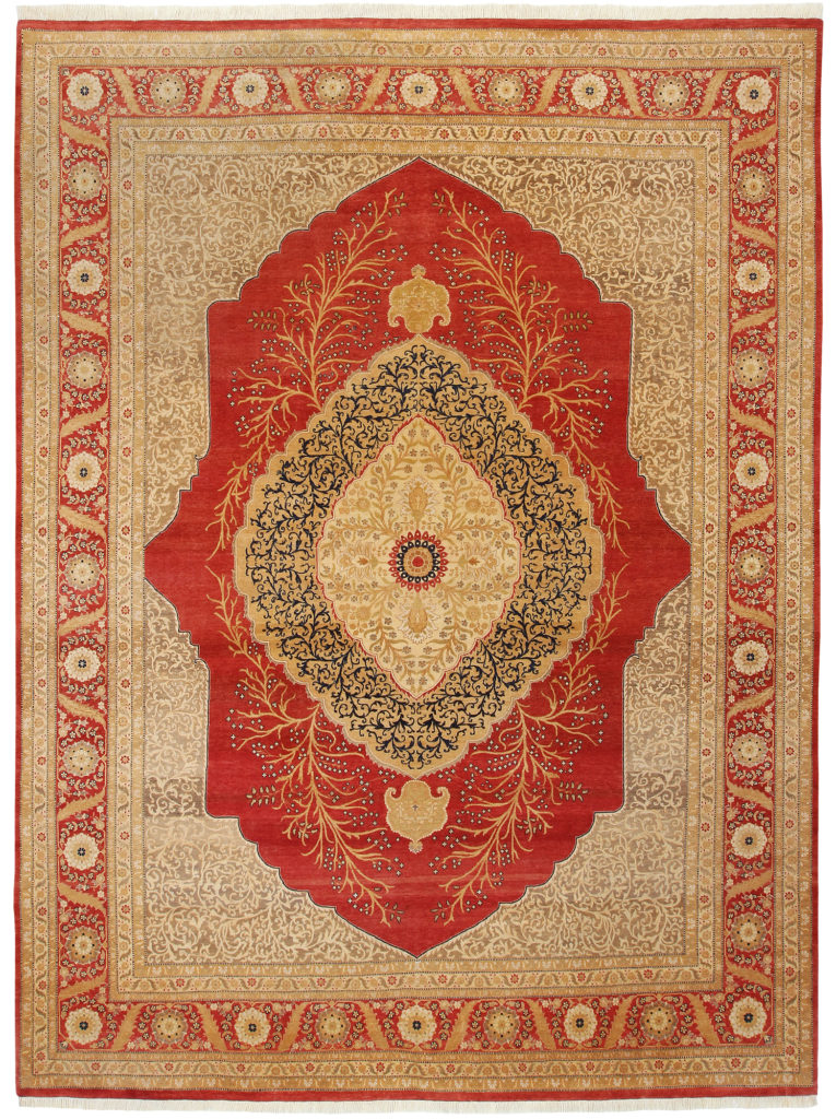 Fine Tabriz Design Pakistan 9x12 Wool Area Rug | Turco Persian