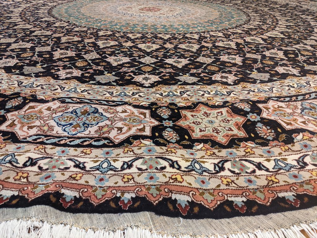 Persian Tabriz Gonbadi 13x13 Round Area Rug | Turco Persian