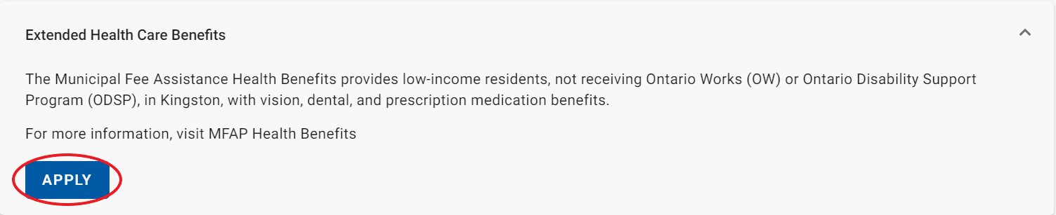 Apply for Extended Health Care Benefits