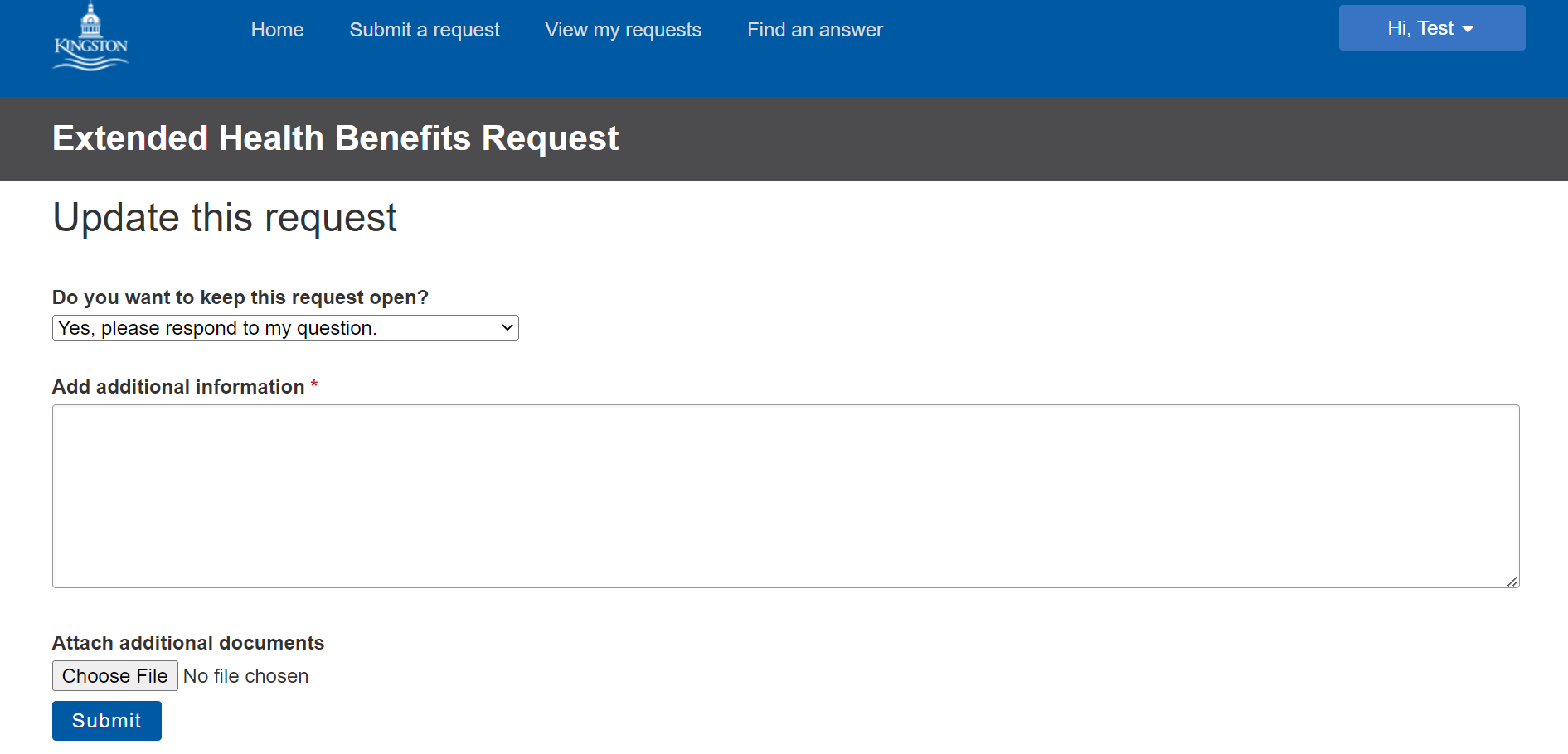 Apply for Extended Health Care Benefits