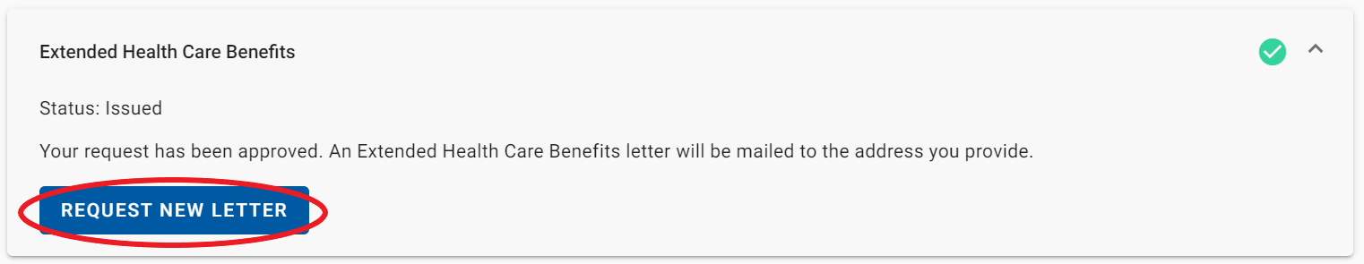 Apply for Extended Health Care Benefits