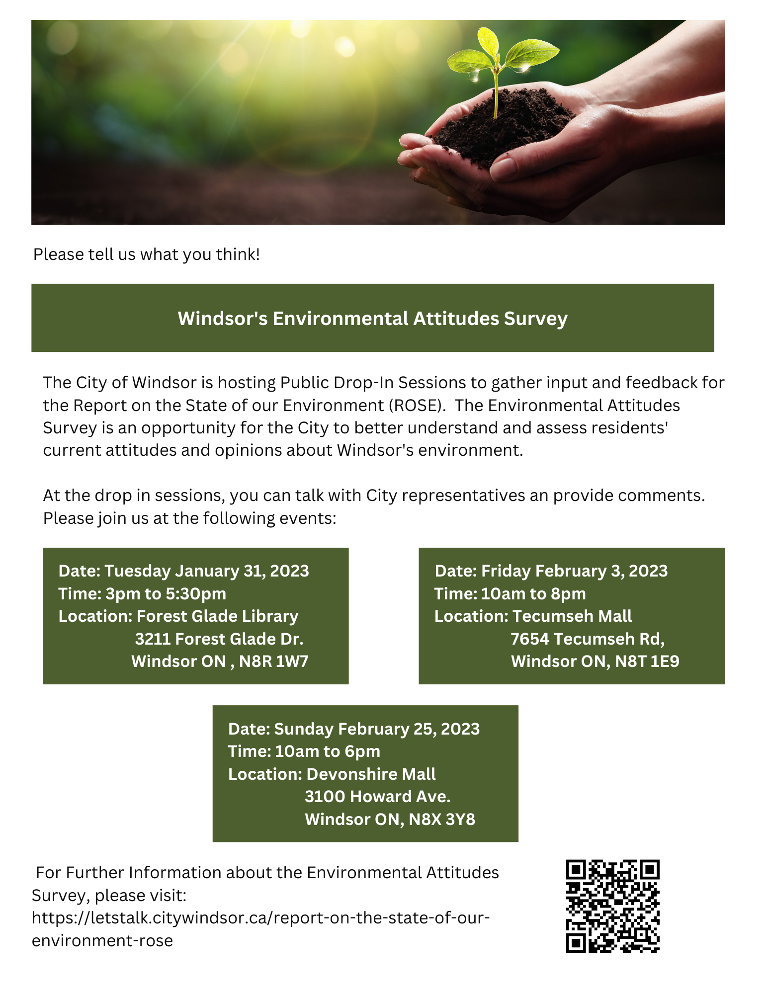 Report on the State of our Environment (ROSE) | Let's Talk Windsor