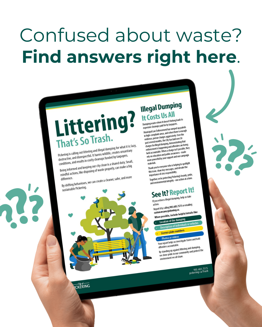 Littering? That's so trash. | Let's Talk Pickering