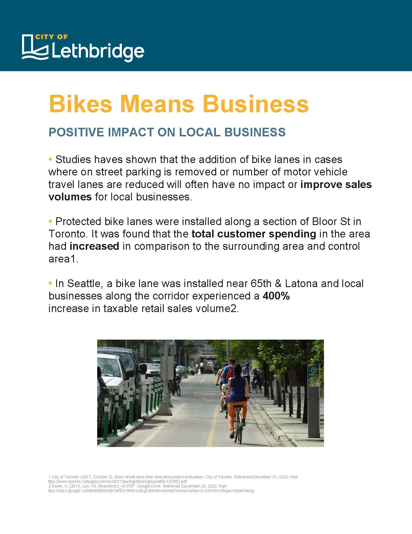 4 Avenue & 7 Street Cycling Project | Get Involved Lethbridge