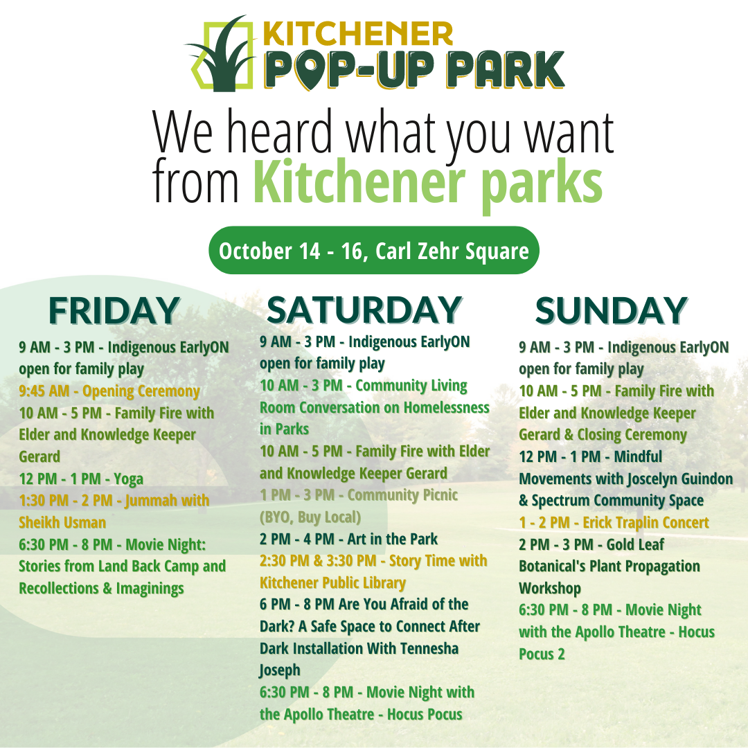 Places and Spaces: Kitchener's park and open space strategy | EngageWR