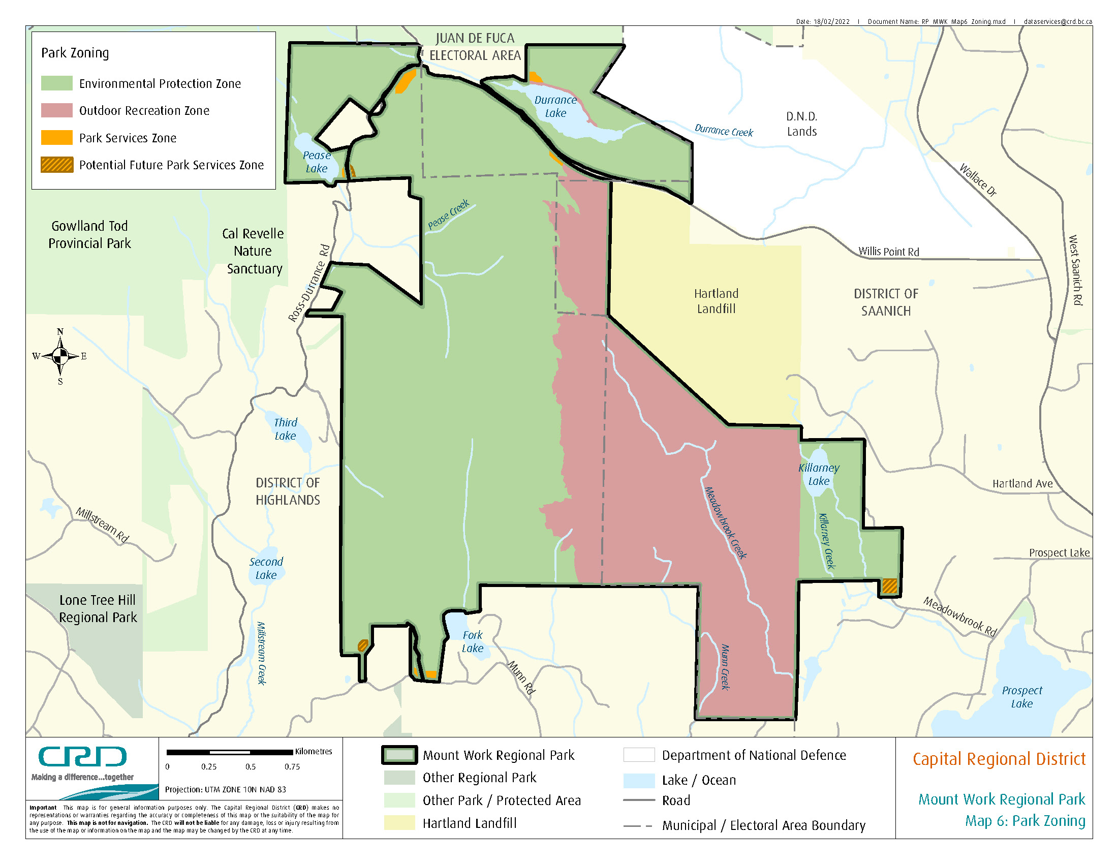 Park Zoning | Mount Work Regional Park Management Plan | Get Involved CRD