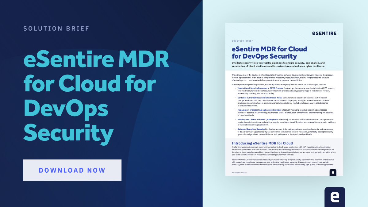 eSentire | eSentire MDR for Cloud for DevOps Security