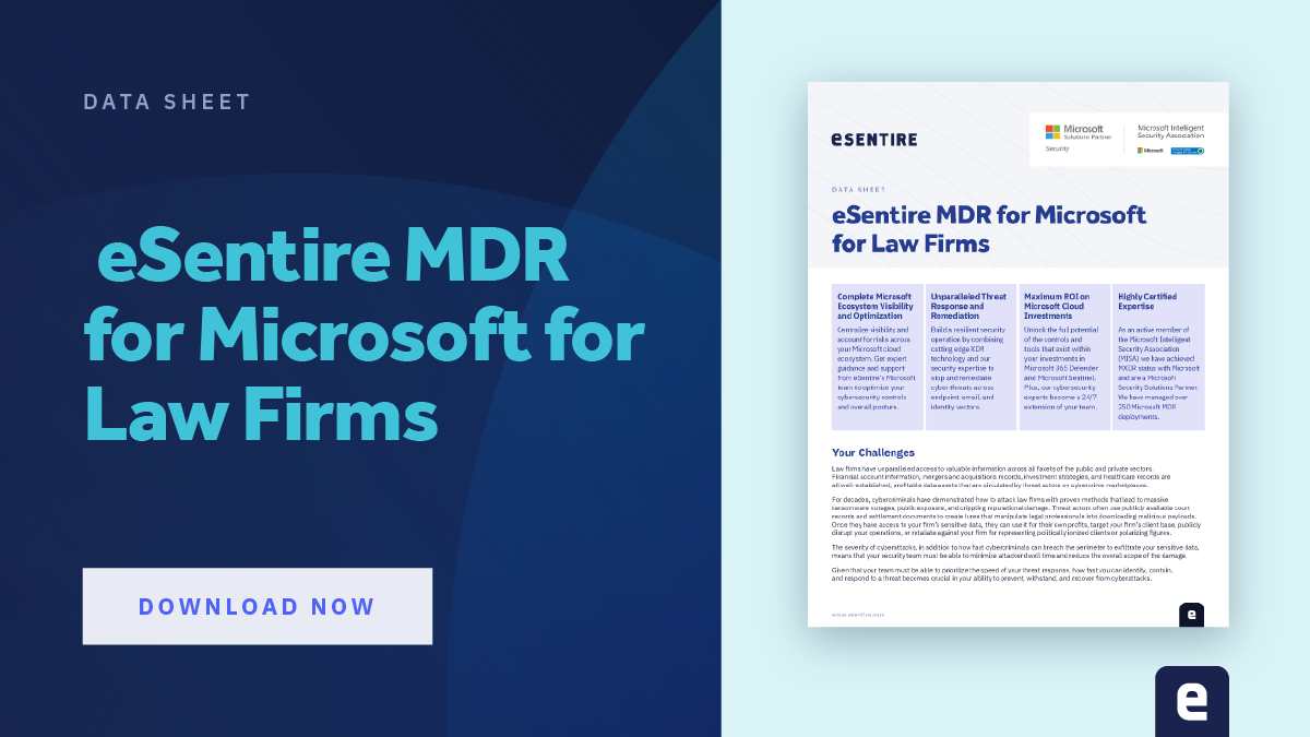 eSentire | eSentire MDR for Microsoft for Law Firms