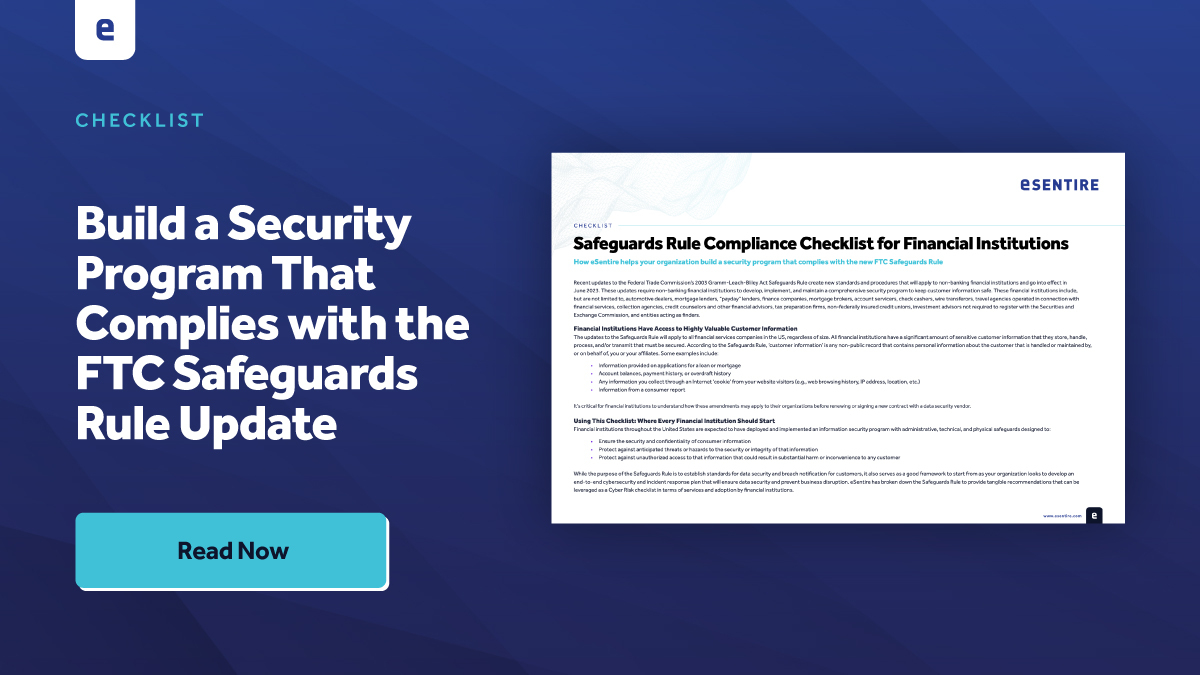 Checklist: Safeguards Rule Compliance Checklist for… | eSentire