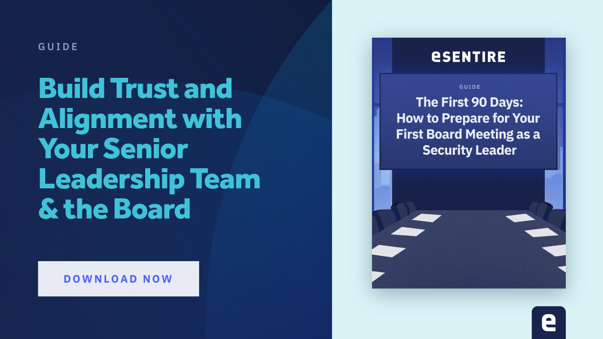 eSentire | How to Prepare For Your First Board Meeting as a Security…