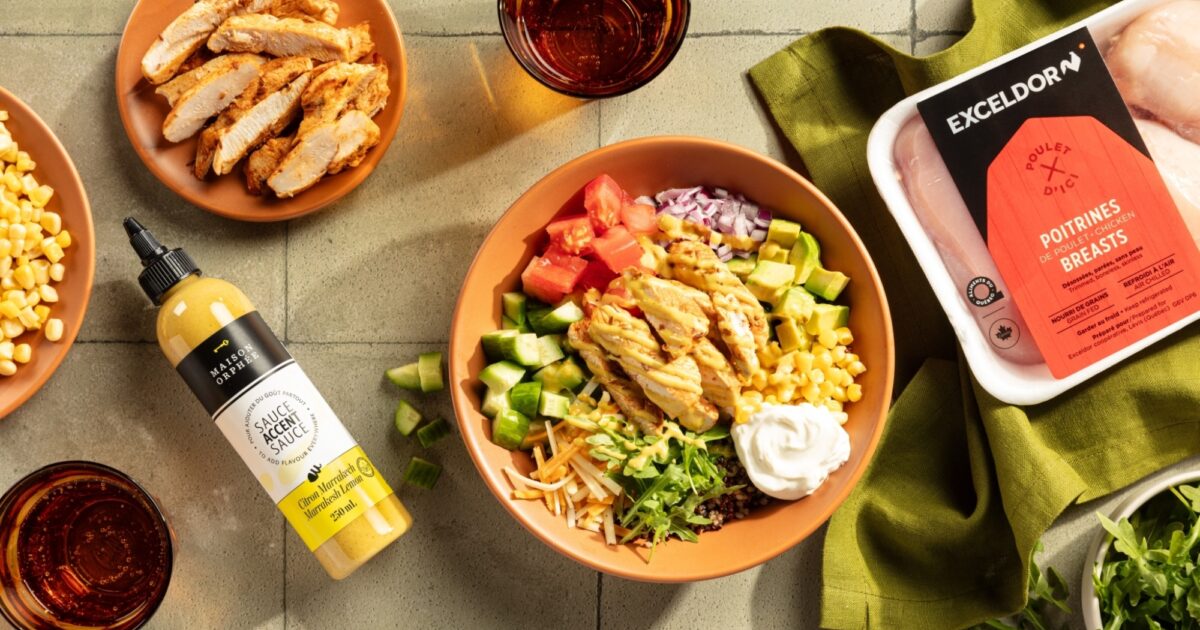 Recette de salade de poulet épicé | Exceldor