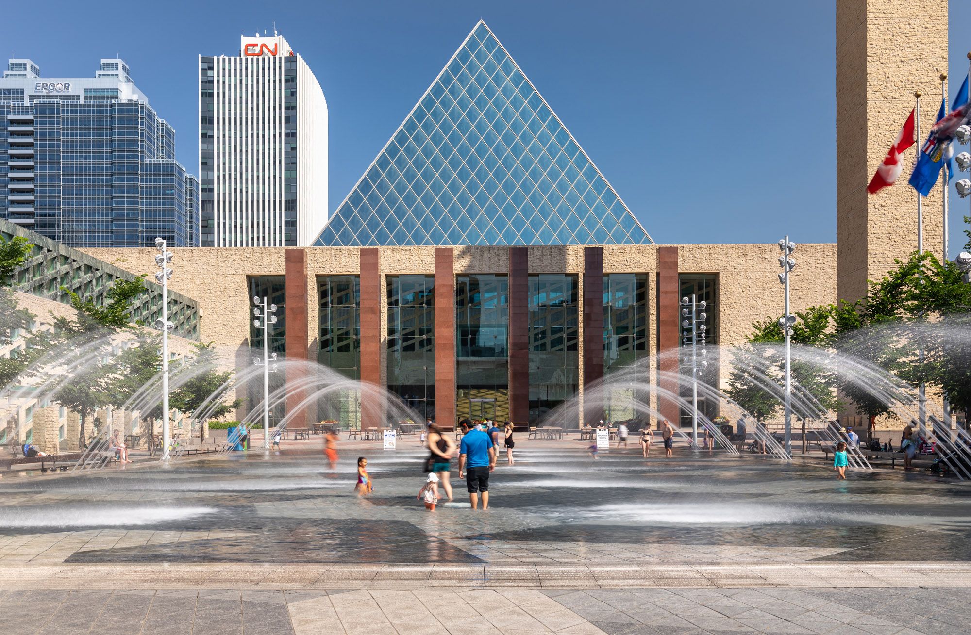 Edmonton City Hall Plaza and Fountains | Celebrating Civic Pride
