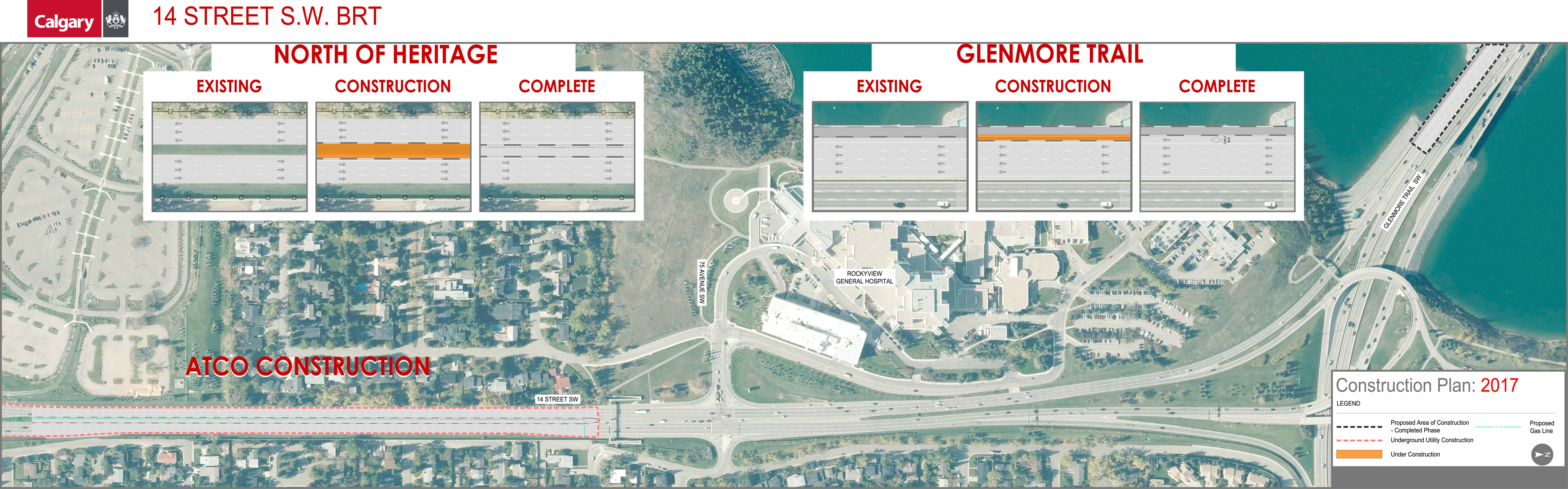 Construction Staging | Southwest Bus Rapid Transit (BRT) | Engage