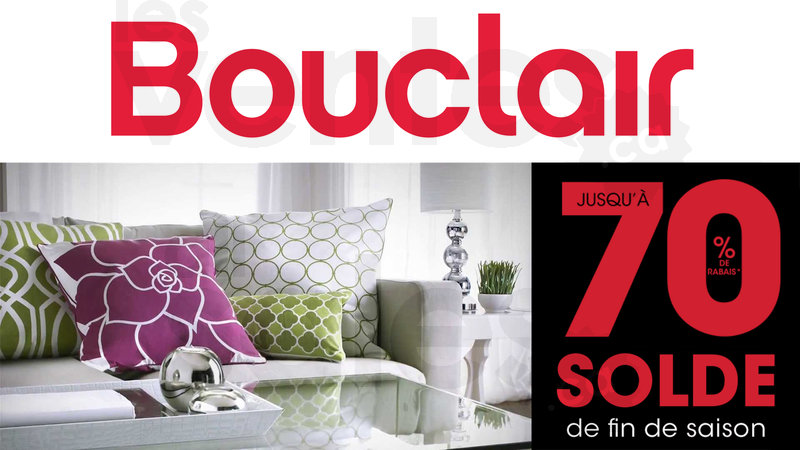 Jusqu'à 70% de rabais chez Bouclair | lesventes.ca