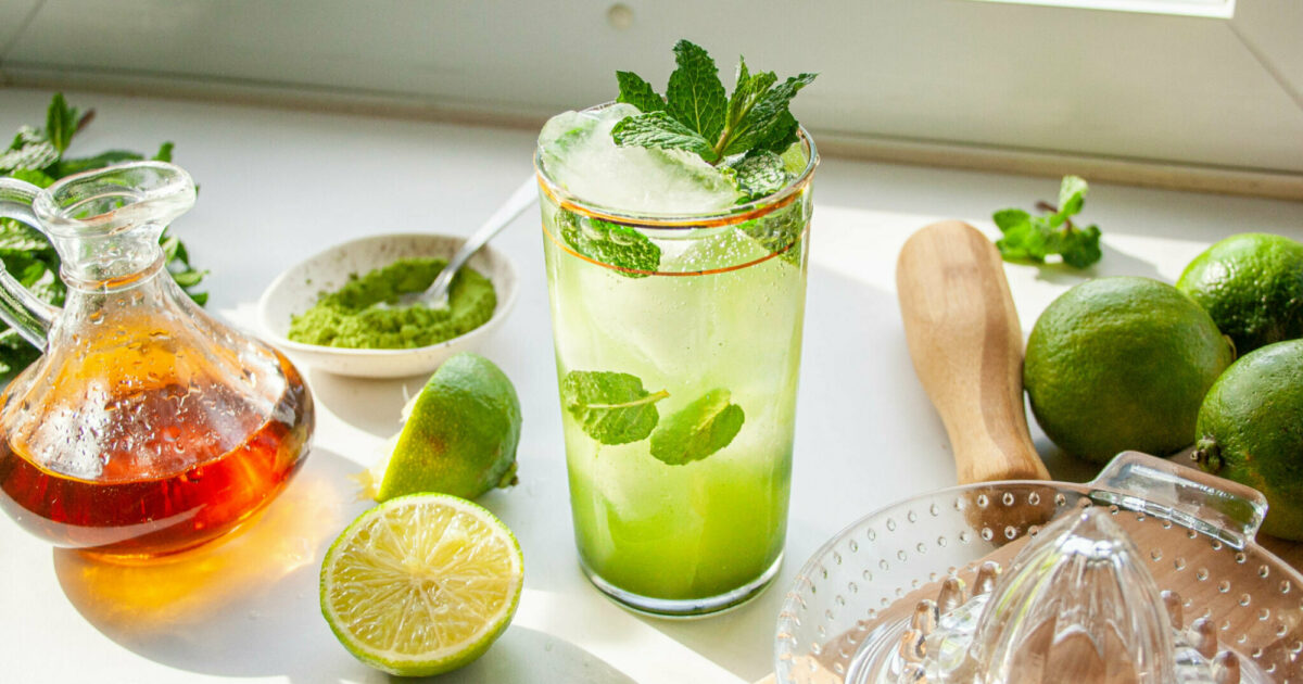 Mocktail mojito bio au thé matcha | QuébecBio