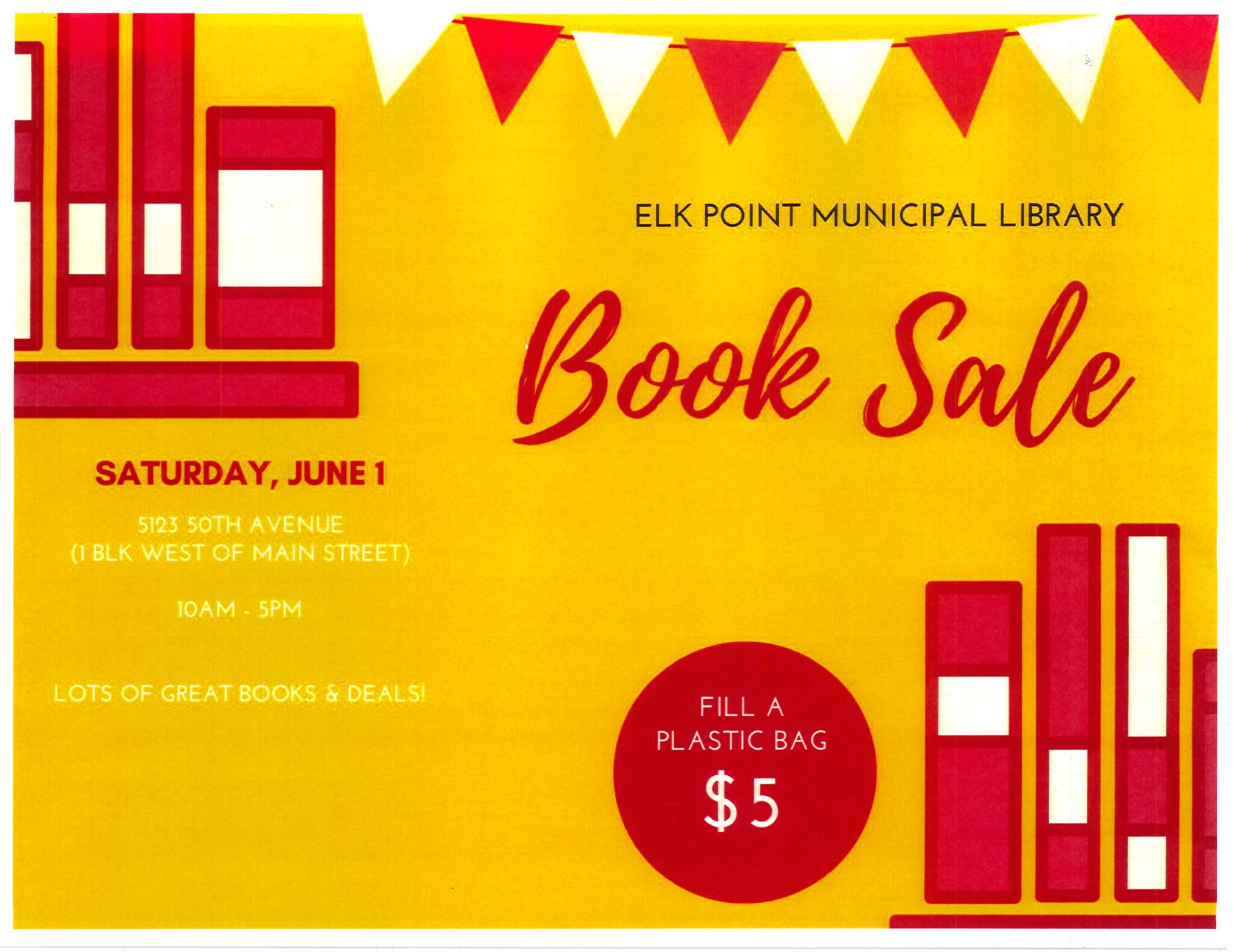 Elk Point Municipal Library - Book Sale - Town of Elk Point