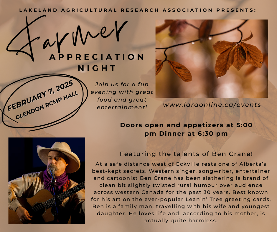 Farmer Appreciation Night - LARA | Lakeland Agricultural Research ...