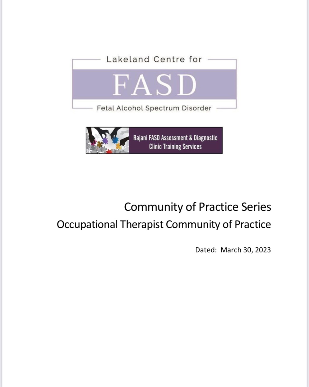 FASD Training Services | Lakeland Centre for FASD