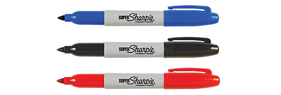 Sharpie® Super Permanent Markers, Fine Point, 12/Box
