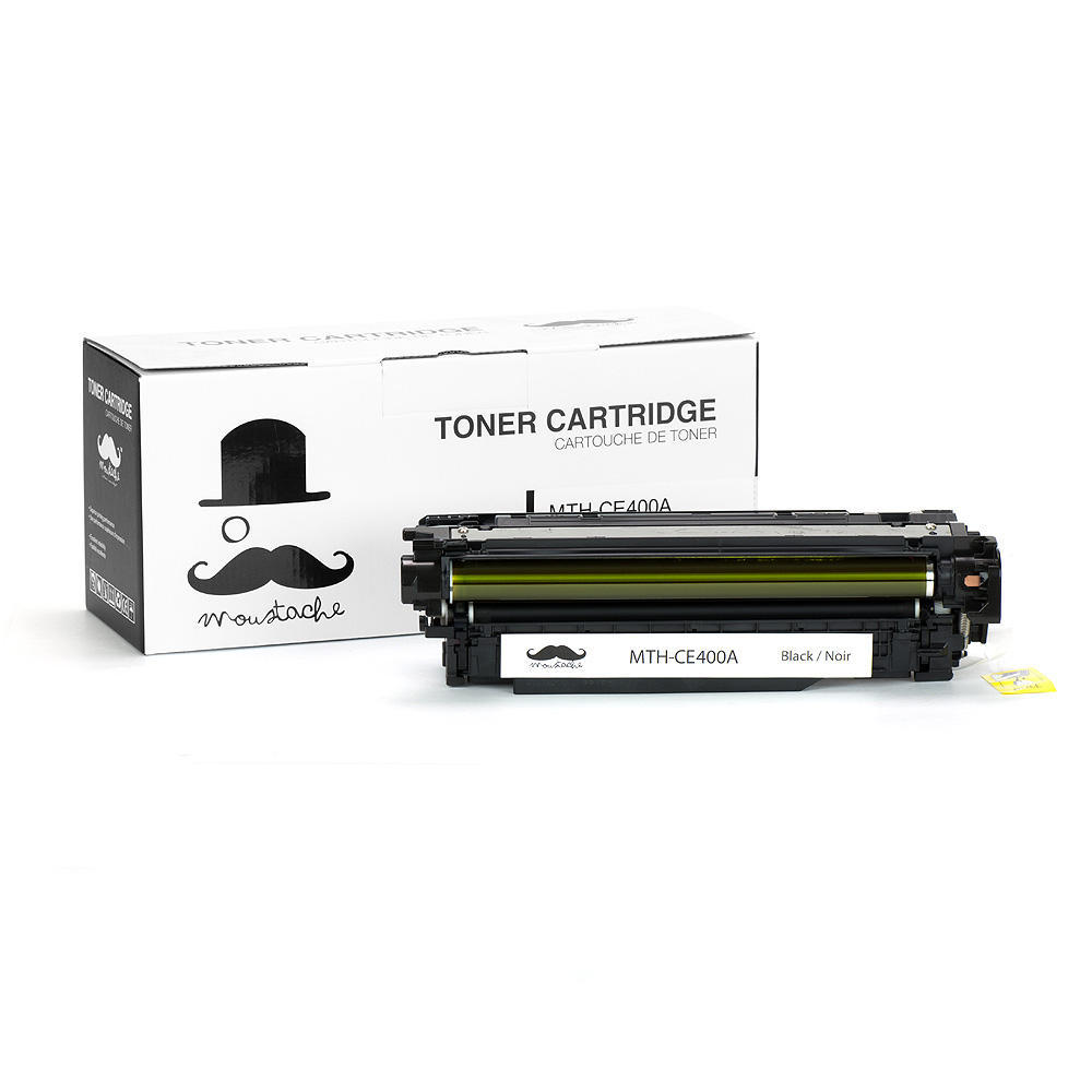 Compatible HP 507A CE400A Black Toner Cartridge - Moustache® at ...