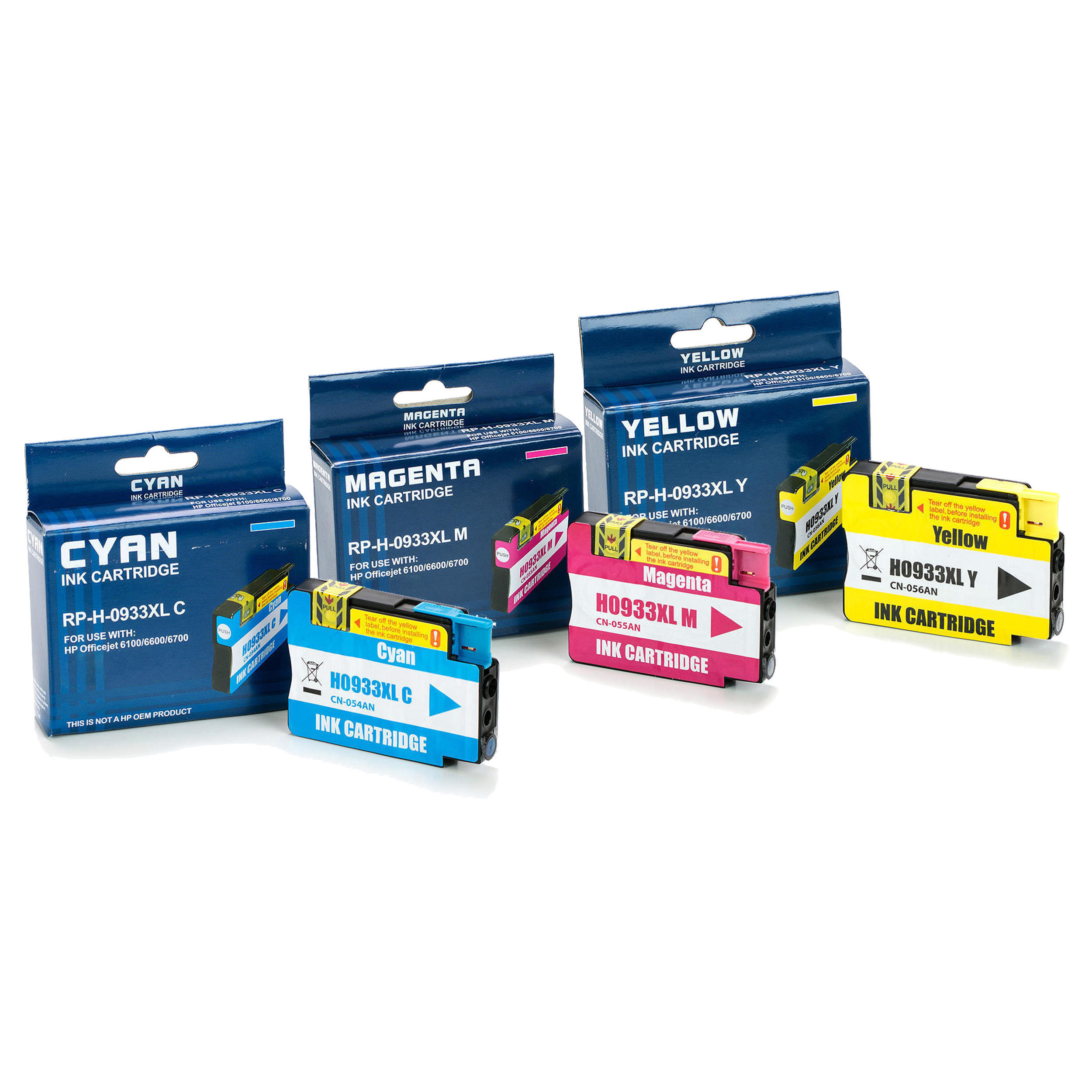 Compatible HP 933XL Color Ink Cartridge Combo High Yield C/M/Y at ...