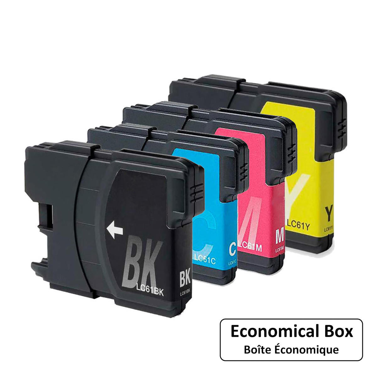 Brother LC61 Compatible Ink Cartridge Combo BK/C/M/Y - Eco-saver at ...