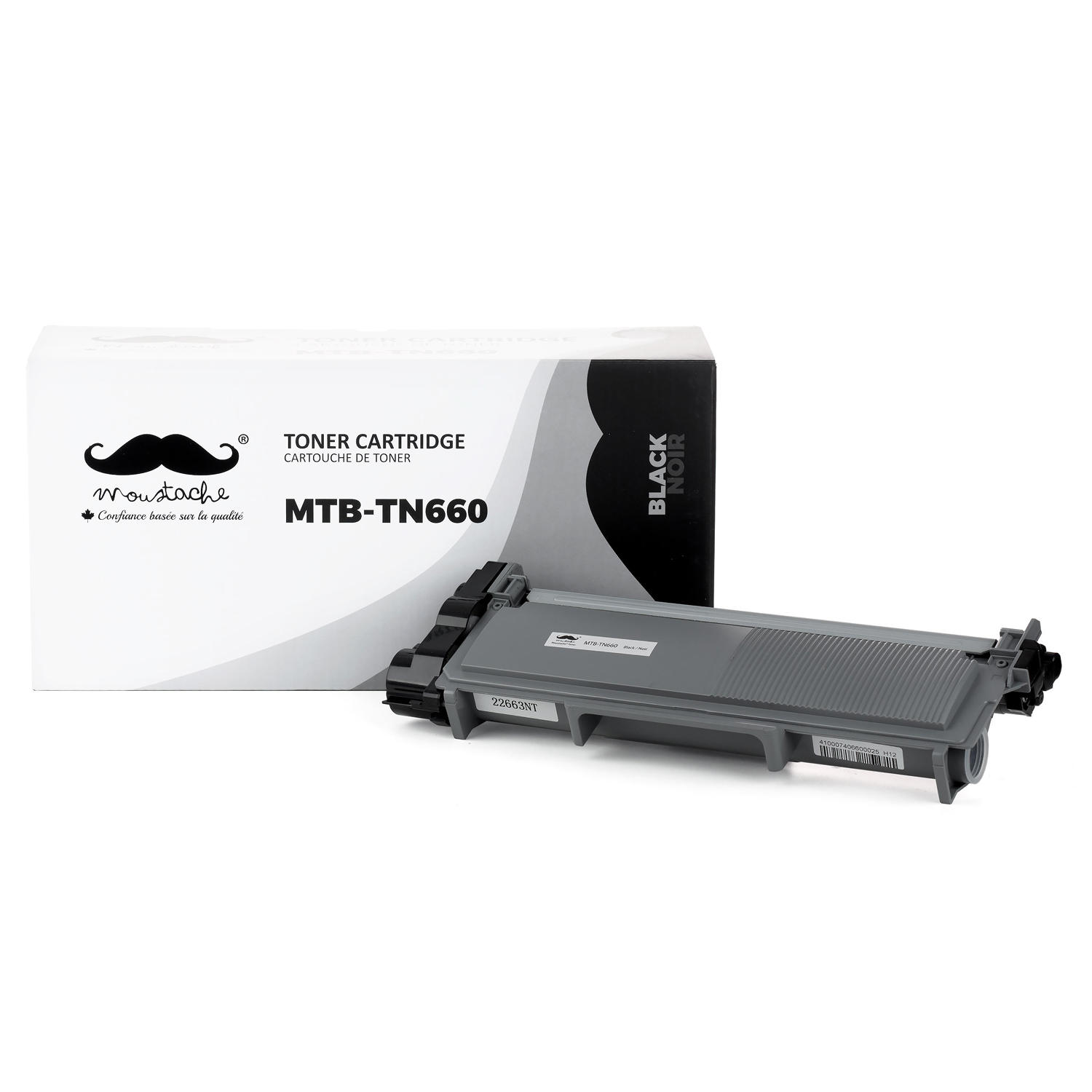 Brother TN-660 Compatible Black Toner Cartridge High Yield - Moustache ...