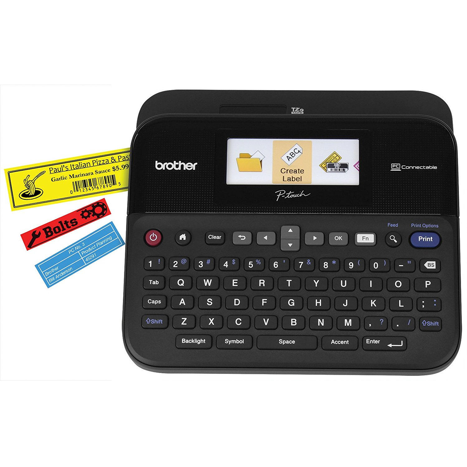 Brother P touch PTD600 PC Connectable Label Maker With Color Display 