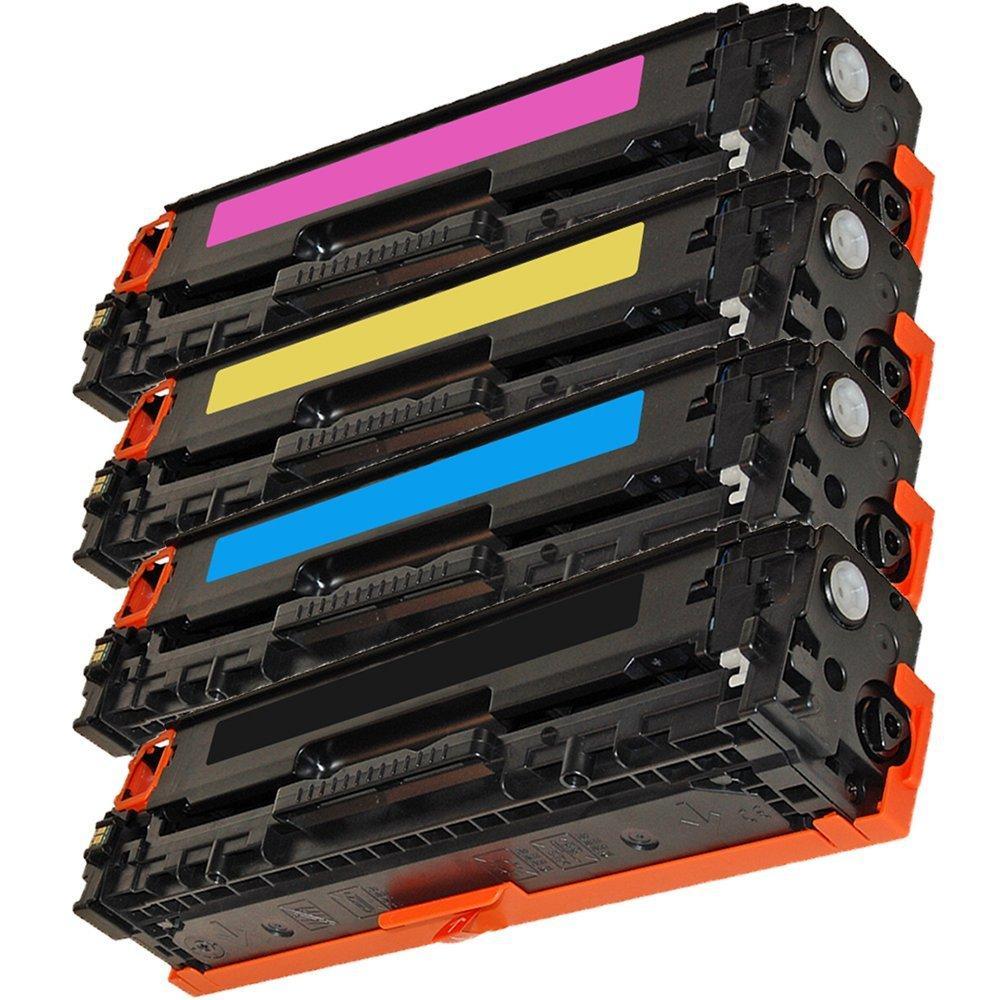 Remanufactured HP 128A Toner Cartridge Combo BK/C/M/Y- Economical Box ...