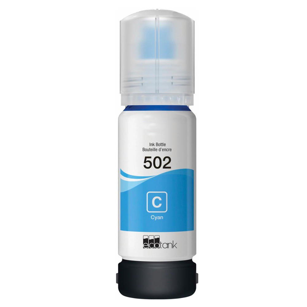 Epson T502 T502220-S EcoTank Compatible Cyan Ink Bottle at InkJetSuperStore