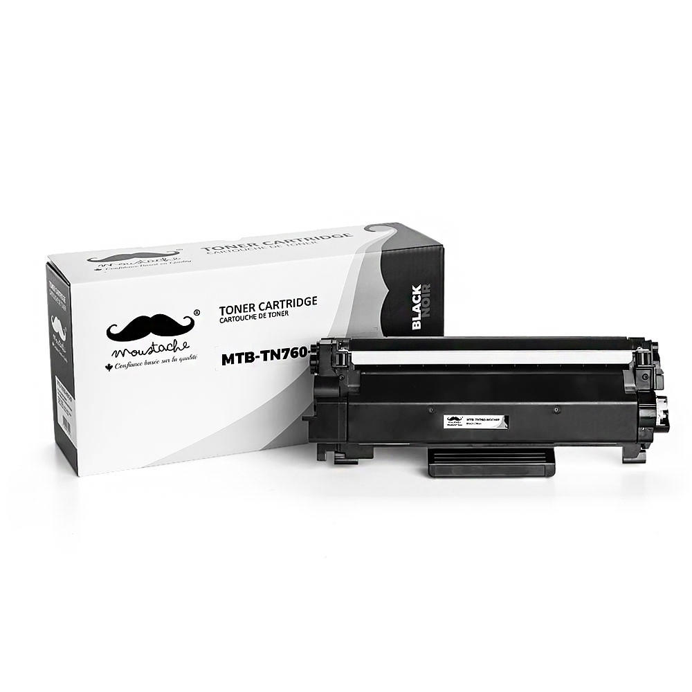 Brother TN760 Compatible Black Toner Cartridge High Yield - With Chip ...