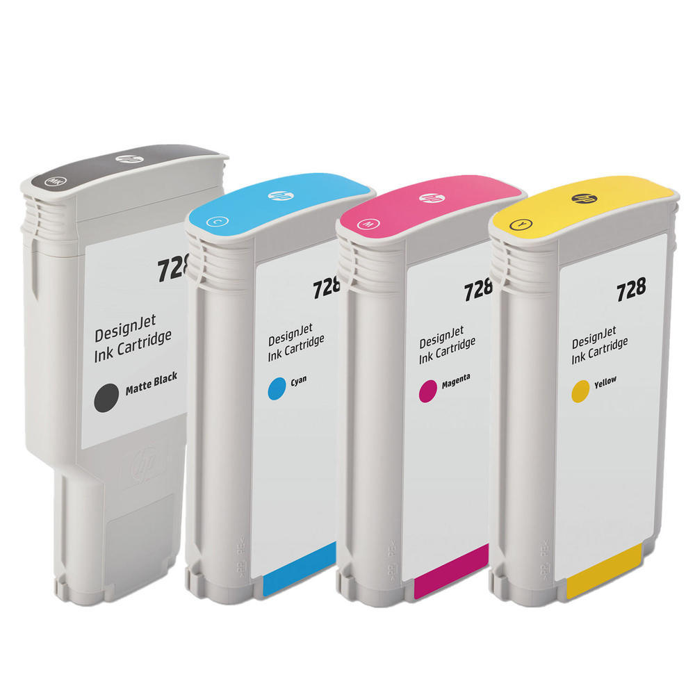Compatible HP 728 F9J68A F9J67A F9J66A F9J65A Ink Cartridge Combo MBK/C ...